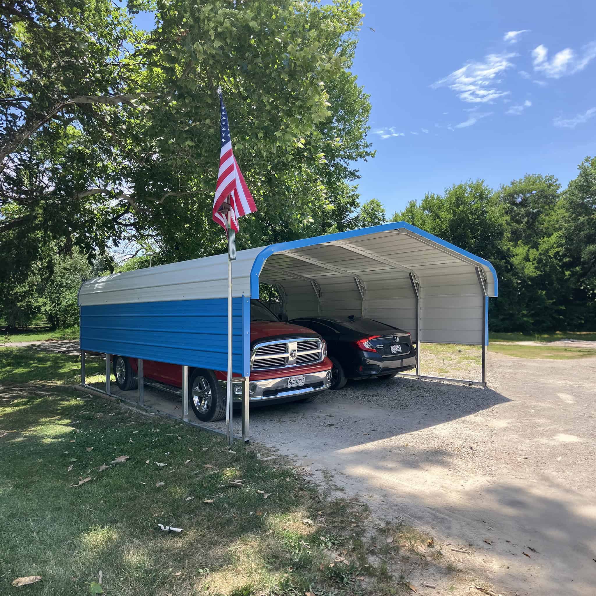 18x20 Metal Carport from $1,395.00 [Regular Style]
