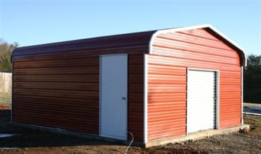18x20 Regular Roof Metal Garage - Alan's Factory Outlet
