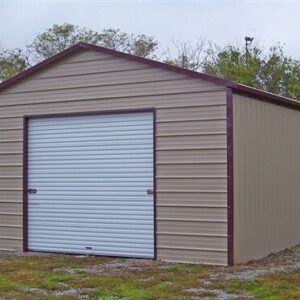 18x30 Boxed Eave Roof Metal Garage North - Alan's Factory Outlet
