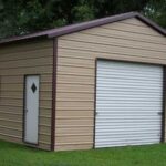 Custom 18x40 Vertical-Roof Metal Garage for Sale With Free Delivery and ...