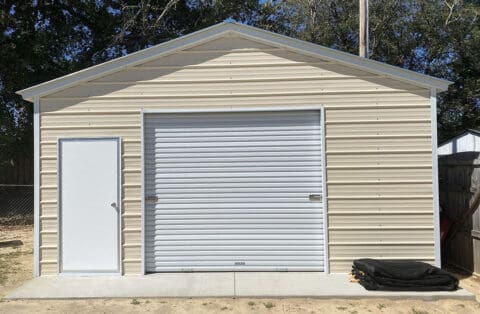 20x20 Metal Garage from $4,750.00 [Premium Vertical Roof]