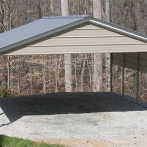20x20 Vertical Roof Carport North - Alan's Factory Outlet