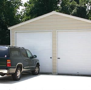 20x30 Boxed Eave Roof Metal Garage - Alan's Factory Outlet