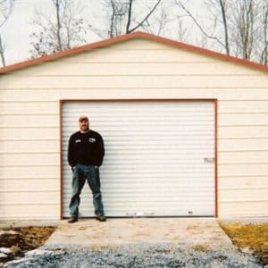 20x30 Regular Roof Metal Garage - Alan's Factory Outlet