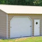Shop for a Customizable 22x30 Vertical-Roof Metal Garage With Free ...