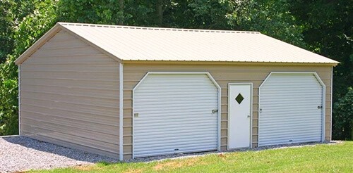 24x50 Vertical Roof Metal Garage North - Alan's Factory Outlet