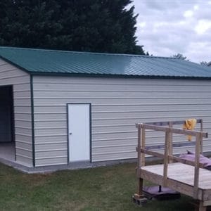 24x30 Vertical Roof Metal Building Florida - Alan's Factory Outlet