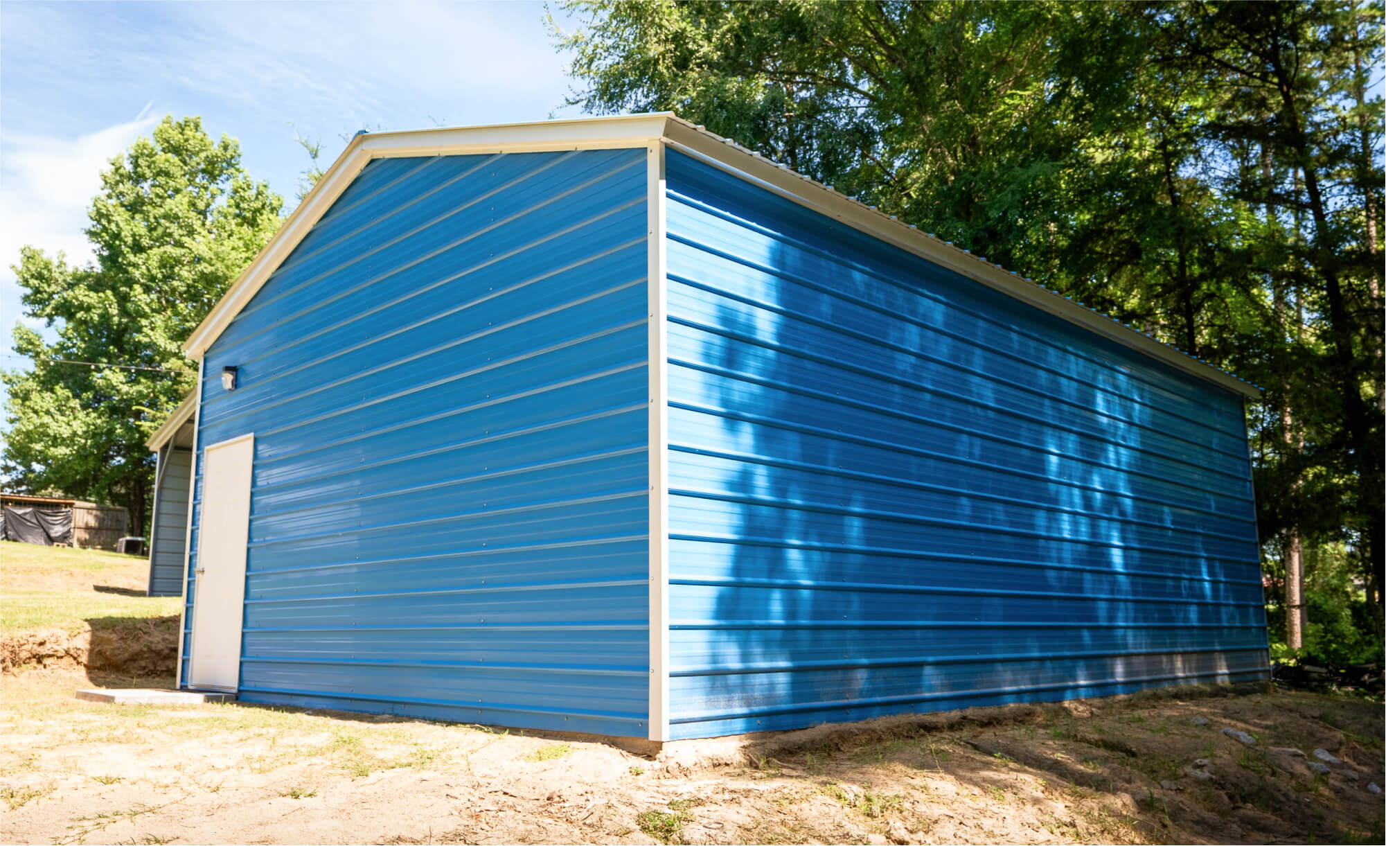 20x30 Vertical Roof Metal Garage North - Alan's Factory Outlet