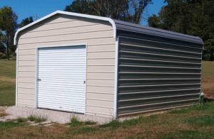 12x20 Regular Roof Metal Garage - Alan's Factory Outlet