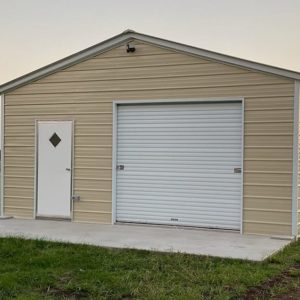 18x20 Vertical Roof Metal Garage - Alan's Factory Outlet