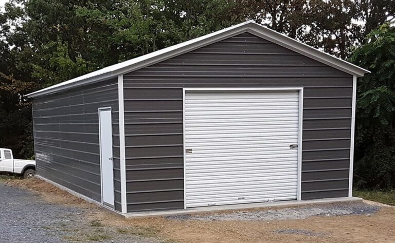 18x30 Vertical Roof Metal Garage - Alan's Factory Outlet