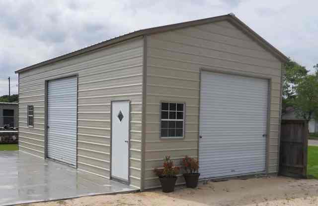 18x45 Vertical Roof Metal Garage - Alan's Factory Outlet
