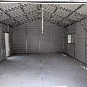 20x25 Vertical Roof Metal Garage - Alan's Factory Outlet