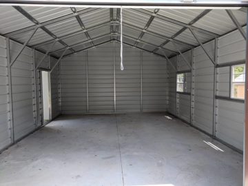 20x25 Vertical Roof Metal Garage - Alan's Factory Outlet