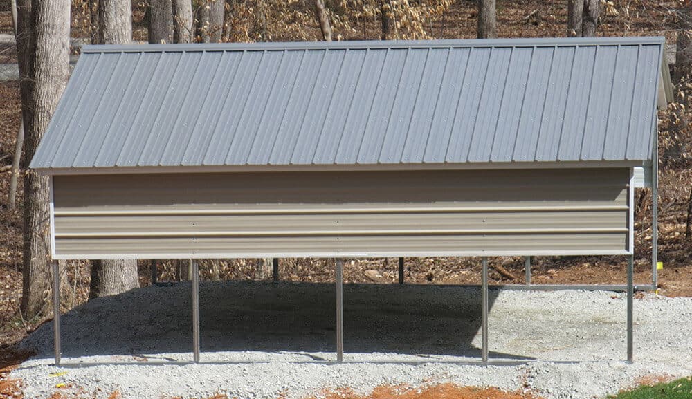 22x20 Vertical Roof Carport - Alan's Factory Outlet