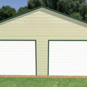 26x30 Regular Roof Metal Garage - Alan's Factory Outlet