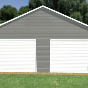 28x30 Vertical Roof Metal Garage - Alan's Factory Outlet