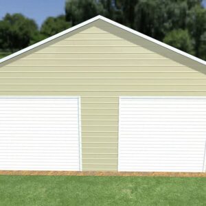 30x35 Vertical Roof Metal Garage - Alan's Factory Outlet