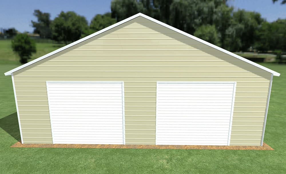 30x35 Vertical Roof Metal Garage - Alan's Factory Outlet