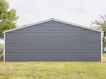 30x35 Vertical Roof Triple Wide Metal Garage - Alan's Factory Outlet