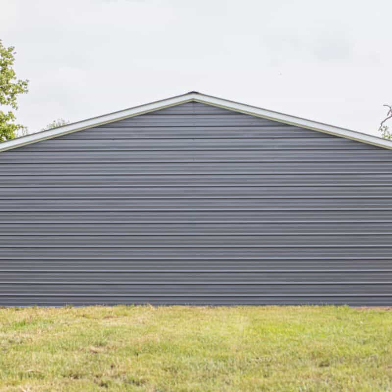 30x55 Vertical Roof Triple Wide Metal Garage - Alan's Factory Outlet