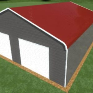 30x35 Regular Roof Triple Wide Metal Garage - Alan's Factory Outlet