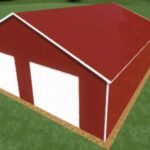 30x35 Vertical Roof Triple Wide Metal Garage - Alan's Factory Outlet