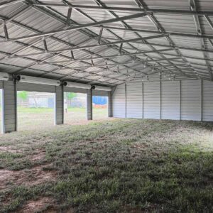 30x60 Vertical Roof Triple Wide Metal Garage - Alan's Factory Outlet