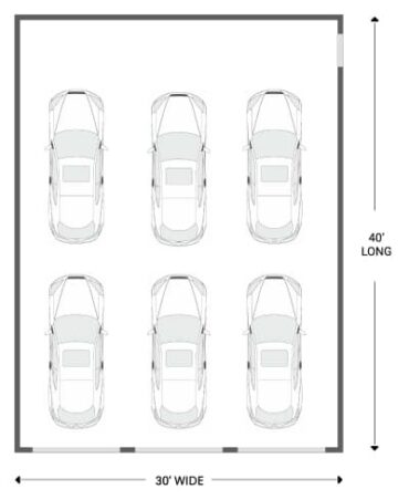5 & 6 Car Metal Garages