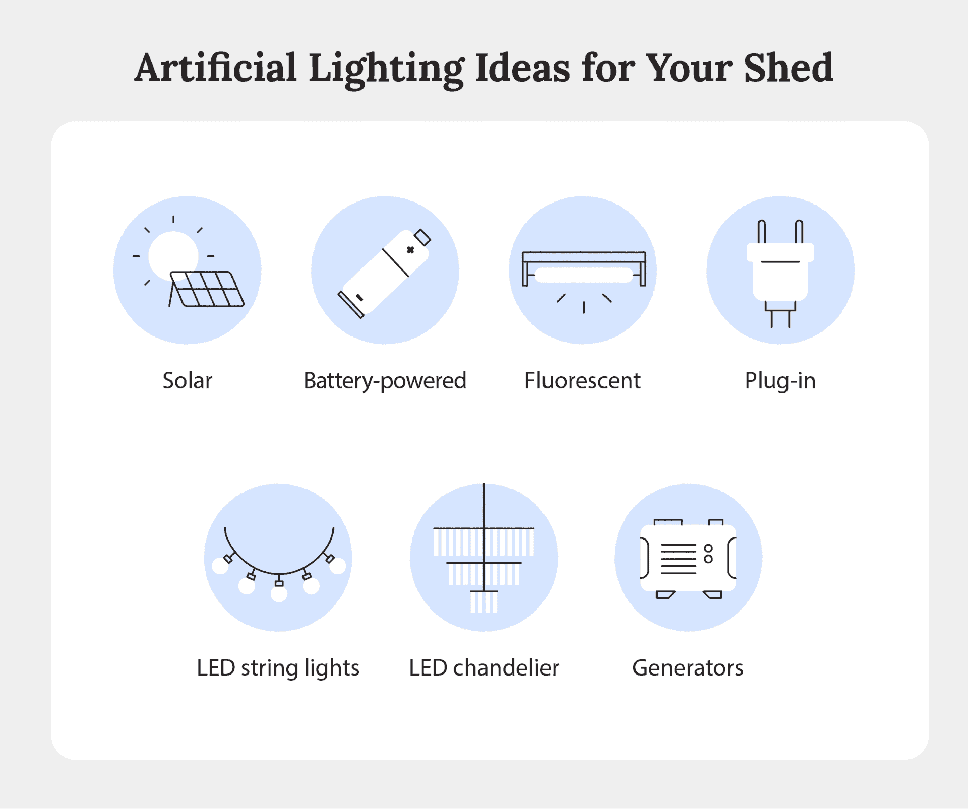 Shed Lighting Ideas: 12 Artificial and Natural Lighting Solutions