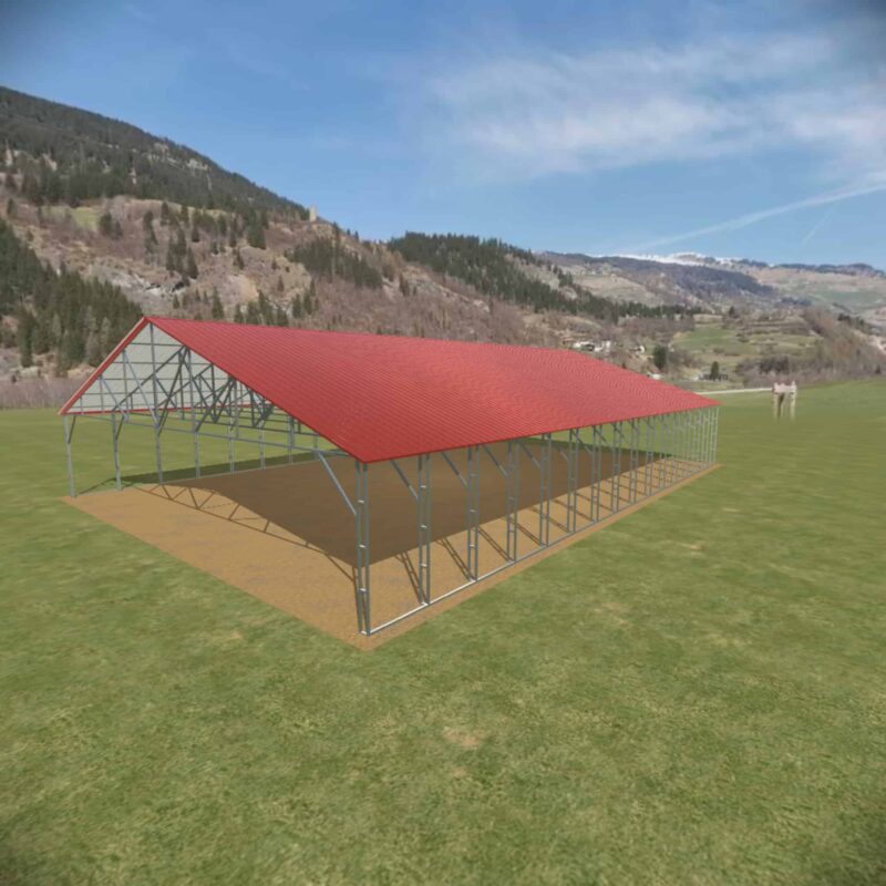 42x60 Vertical Roof Carport - Alan's Factory Outlet