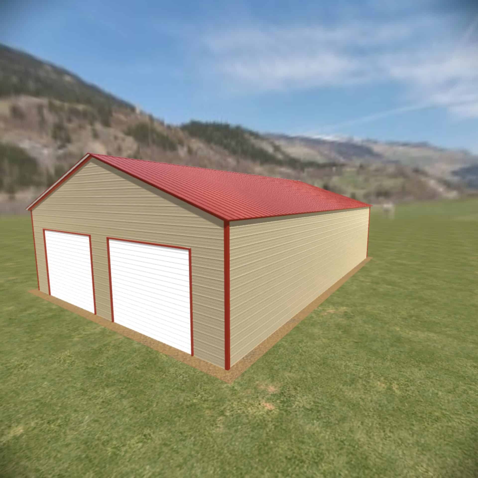 26x40 Vertical Roof Metal Garage Florida - Alan's Factory Outlet