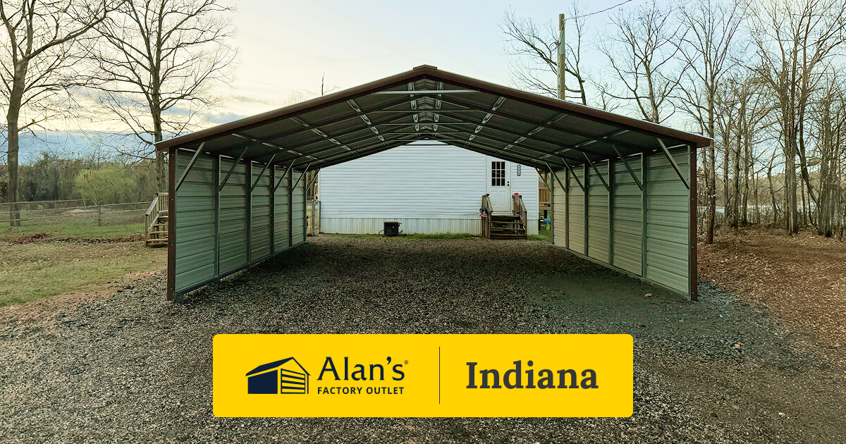 Metal Carports – Indiana - Alan's Factory Outlet