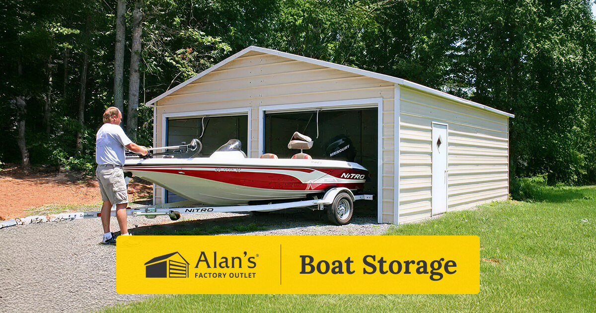 Boat Storage Sheds, Garages, and Carports for Sale - Alan's